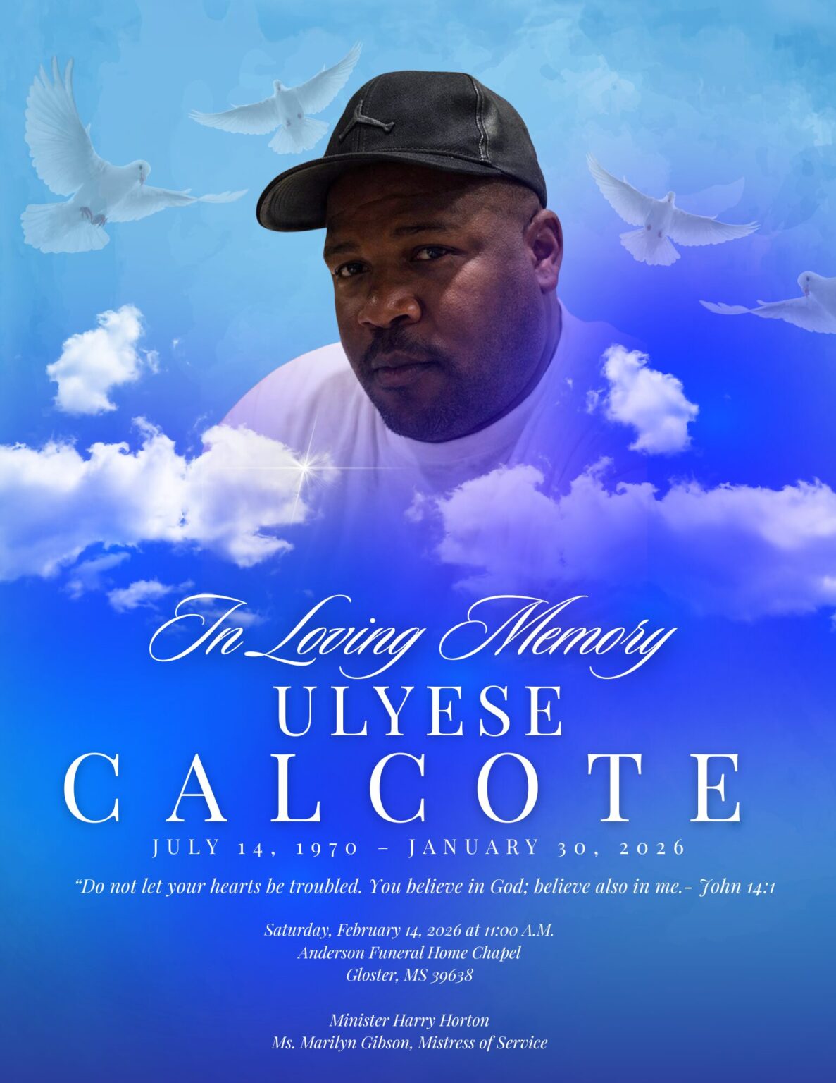 Ulyese Calcote | Anderson Funeral Home